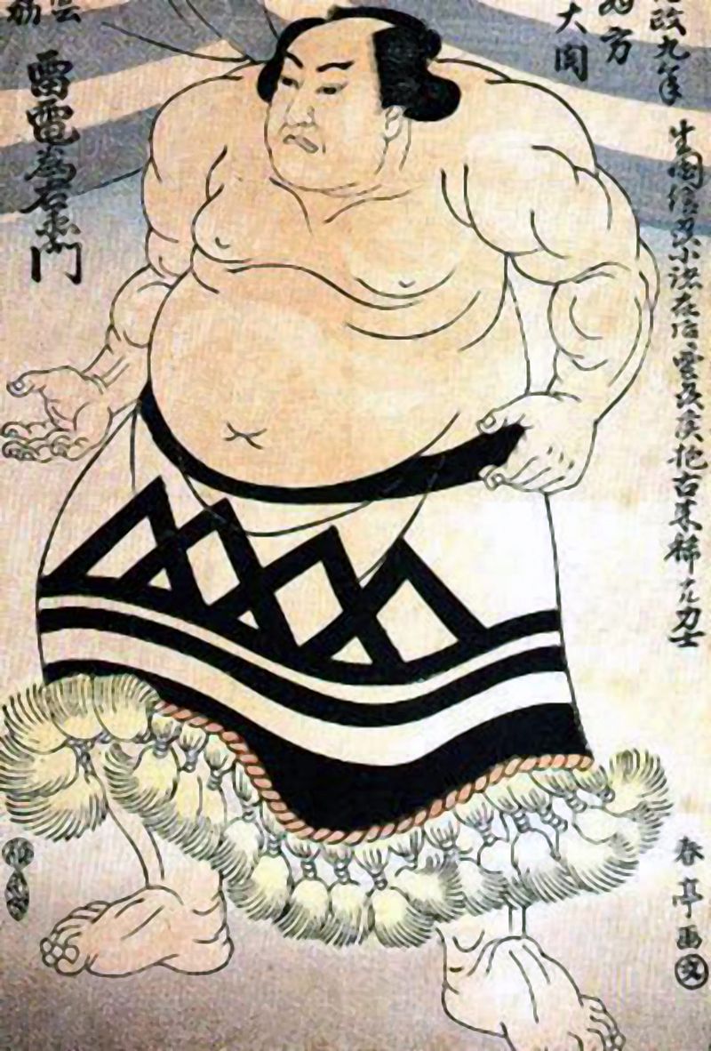 Tame-emon Raiden (January, 1767 — February 11, 1825), Japanese Sumo ...