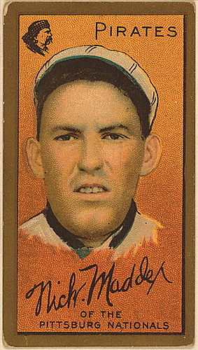 Nick Maddox (November 9, 1886 — November 27, 1954), baseball player ...