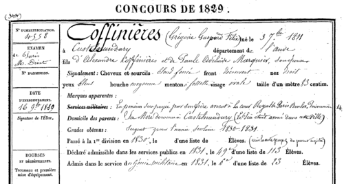 Gregoire Gaspard Felix Coffinieres (September 2, 1811 — January 7, 1887 ...